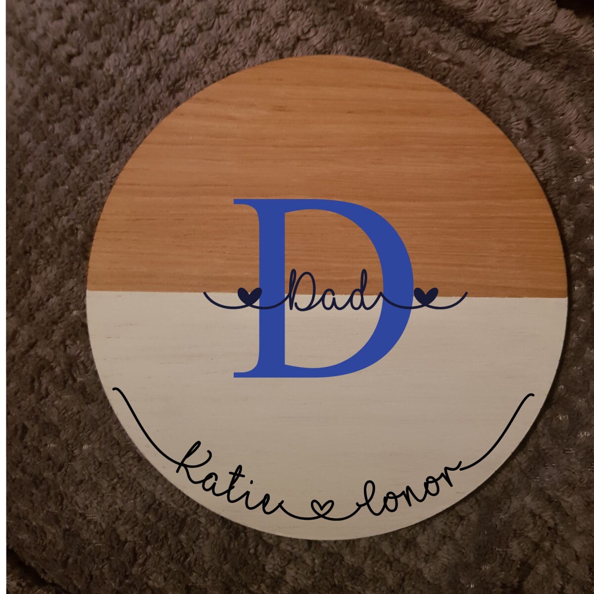 Personalised Dad Daddy Plaque 20cm Round Sign Fathers Day - Etsy UK