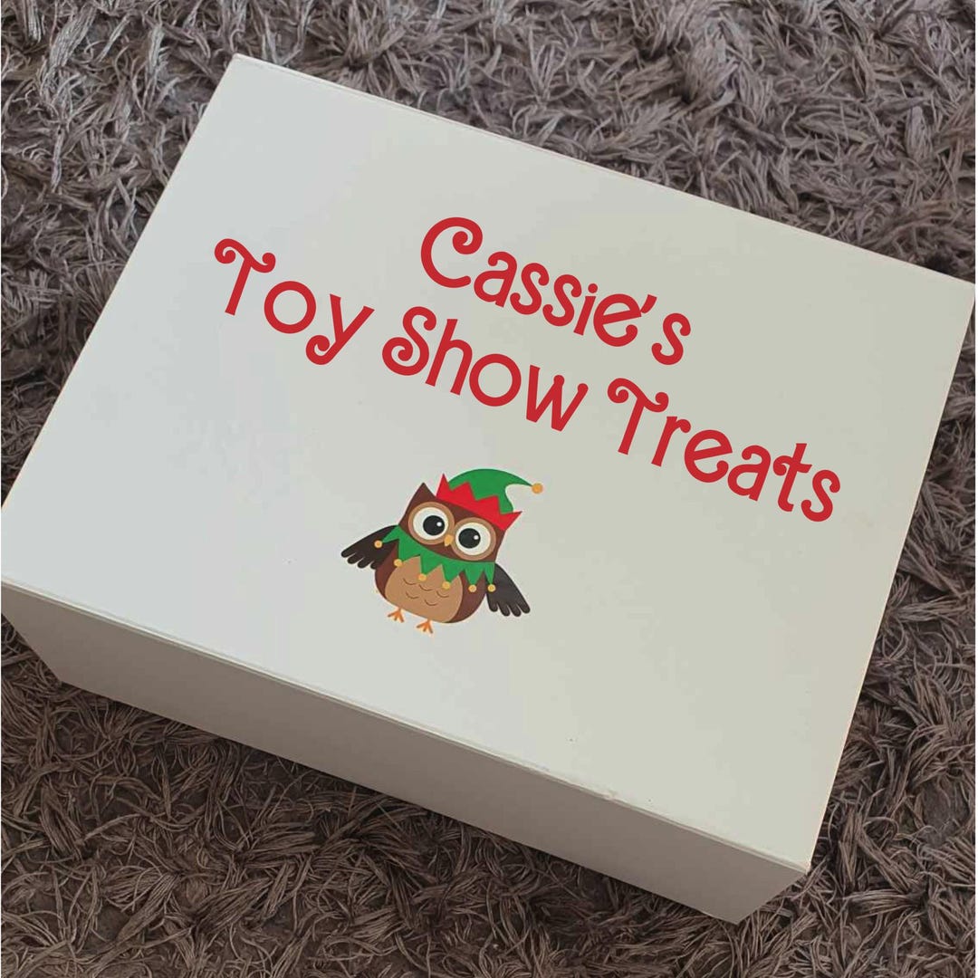Toy Show Box, Personalised Treat Box, Christmas Snacks Box, Christmas ...