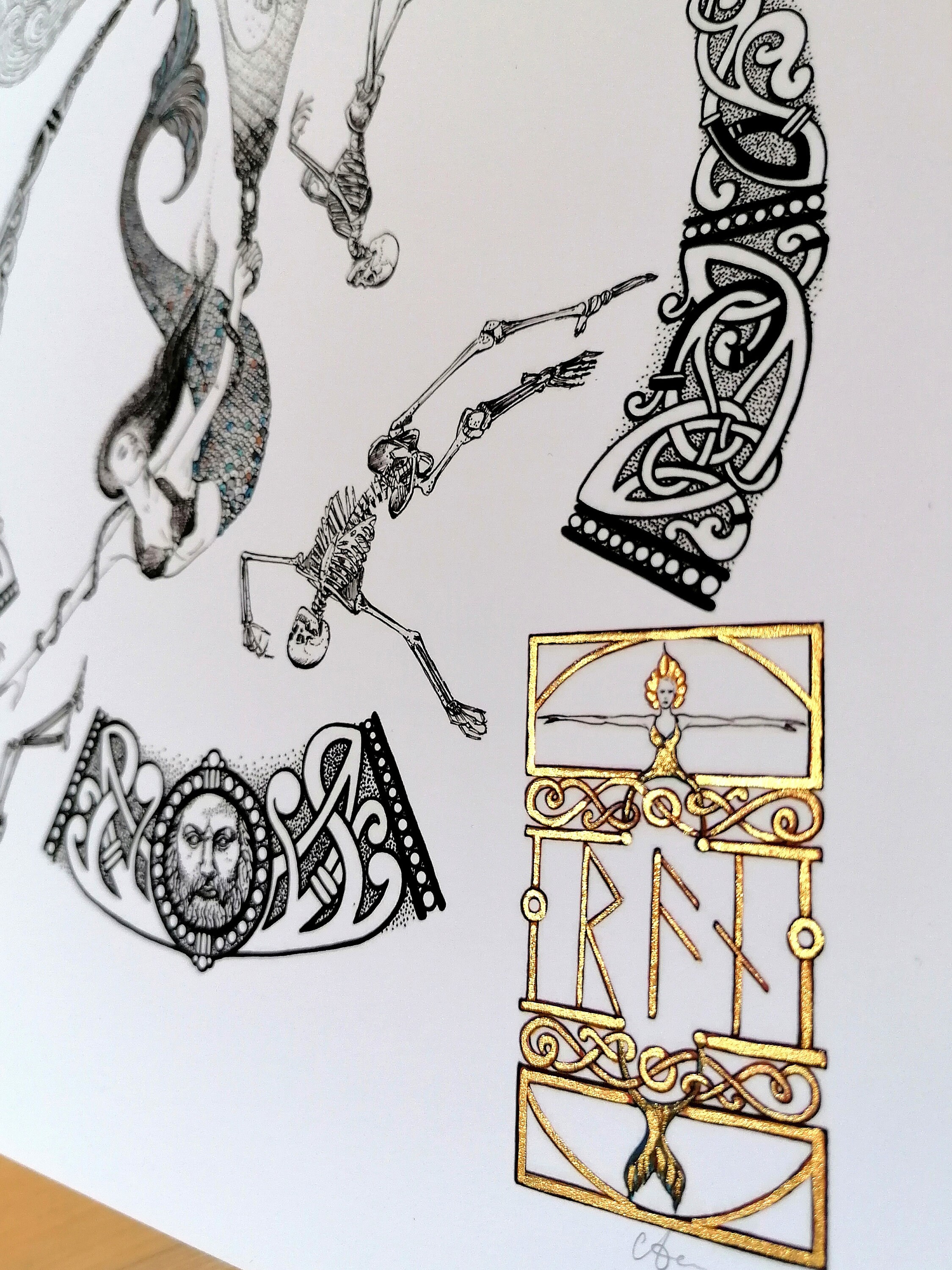 Ran A4 Print Norse Goddess Mermaid Poster Mermaid Gift Norse Mythology ...