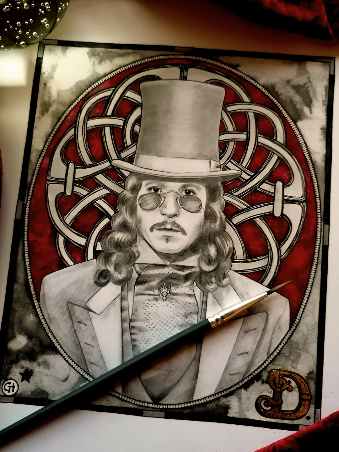 Dracula - A4 Print - Vampire - Vlad - Gary Oldman - Knot Work - Celtic ...