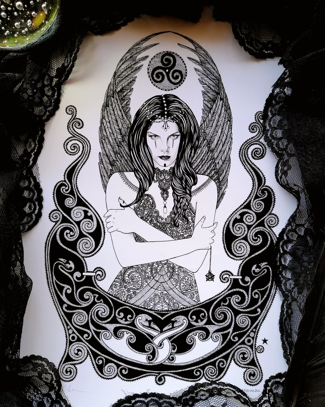 Caer Ibormeith - A4 Print - Irish-celtic Fairy Maiden Goddess - Celtic ...