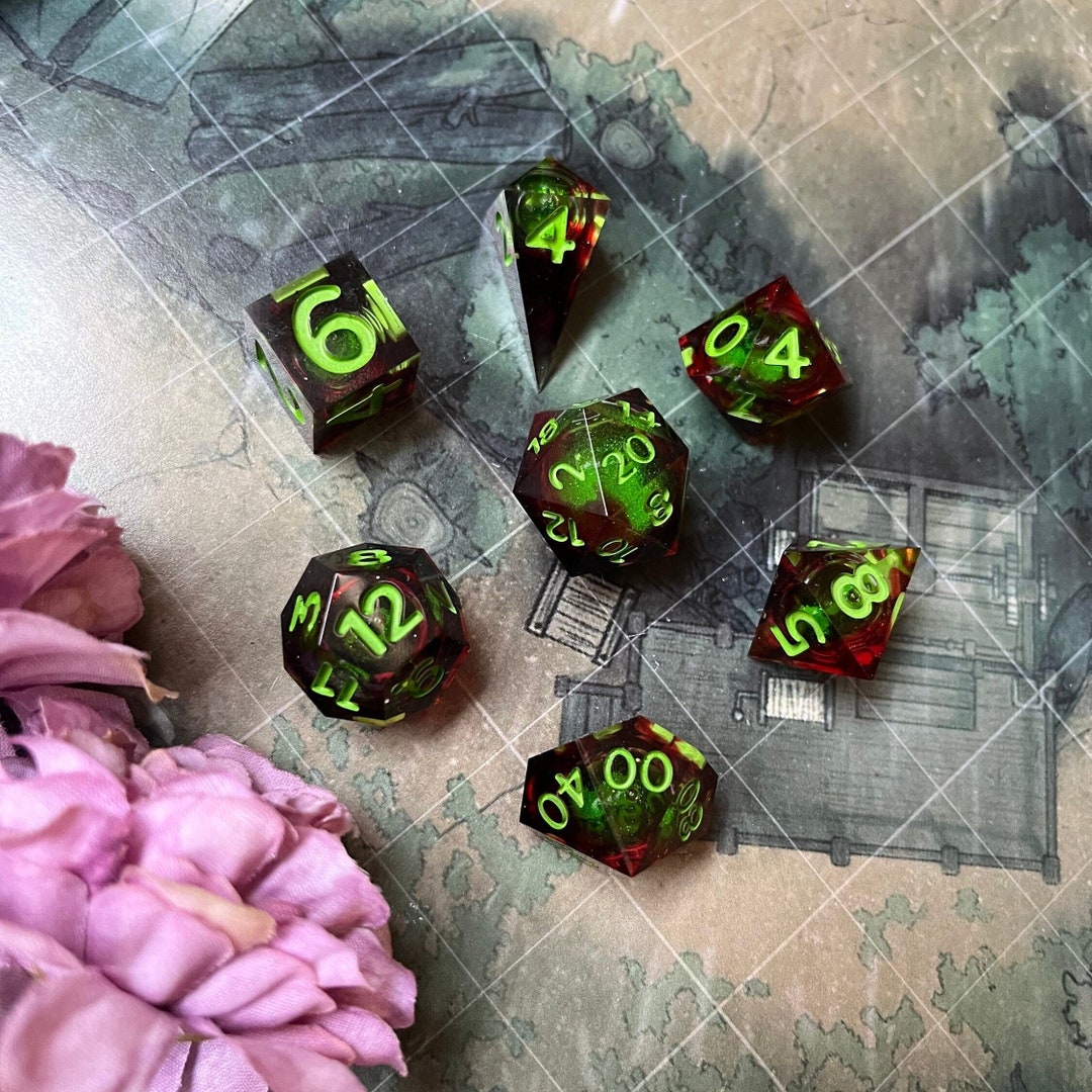 Hazbin Hotel Alastor Liquid Core Resin Dice Set - Etsy