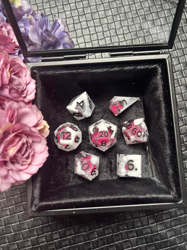 Hazbin Hotel Angel Dust Liquid Core Resin Dice Set - Etsy