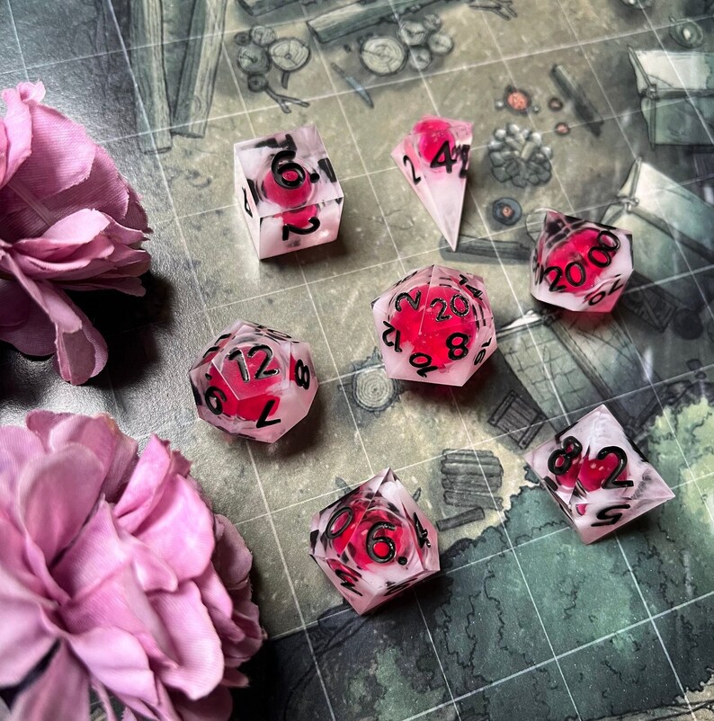 Hazbin Hotel Angel Dust Liquid Core Resin Dice Set - Etsy