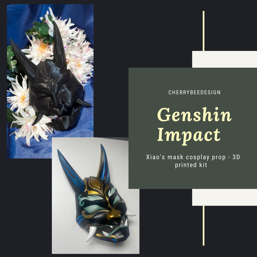 Xiao Mask Genshin Impact 3D Printed Kit - Etsy