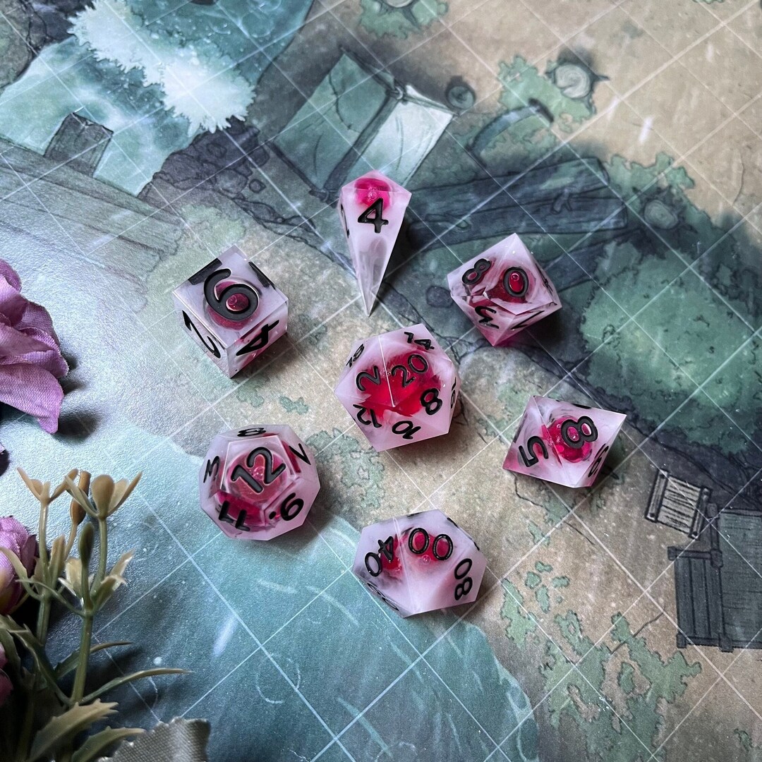 Hazbin Hotel Angel Dust Liquid Core Resin Dice Set - Etsy