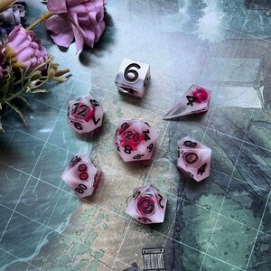Hazbin Hotel Angel Dust Liquid Core Resin Dice Set - Etsy
