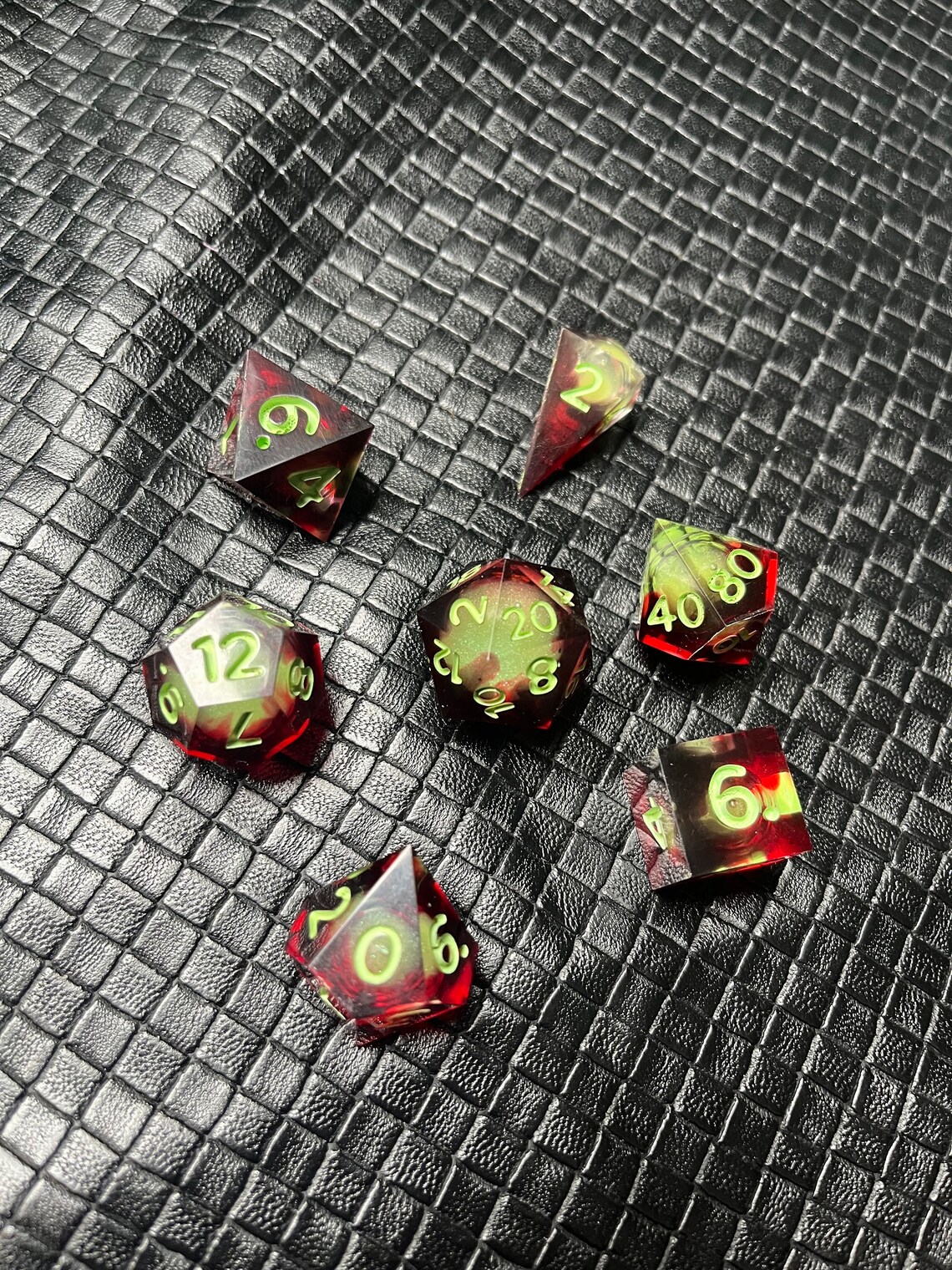 Hazbin Hotel Alastor Liquid Core Resin Dice Set - Etsy