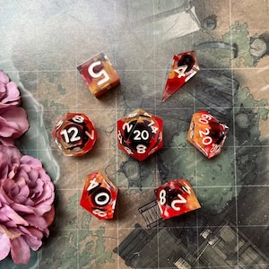 Hazbin Hotel Charlie Liquid Core Resin Dice Set - Etsy Australia