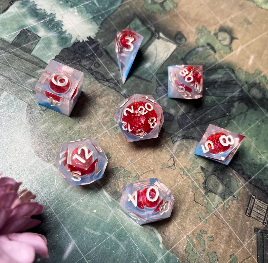 My Hero Academia Shoto Liquid Core Resin Dice Set - Etsy