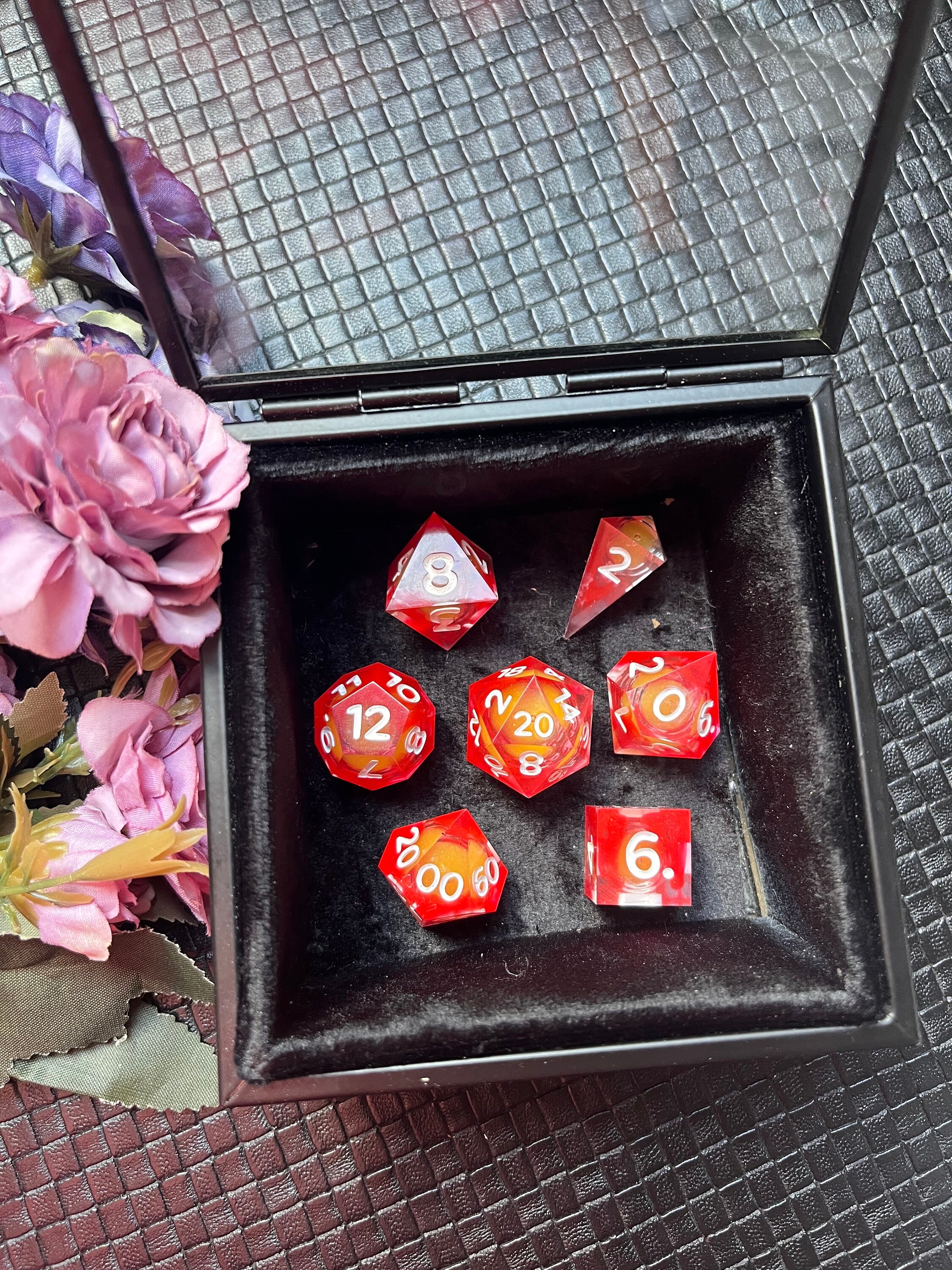 Hazbin Hotel Lucifer Liquid Core Resin Dice Set - Etsy