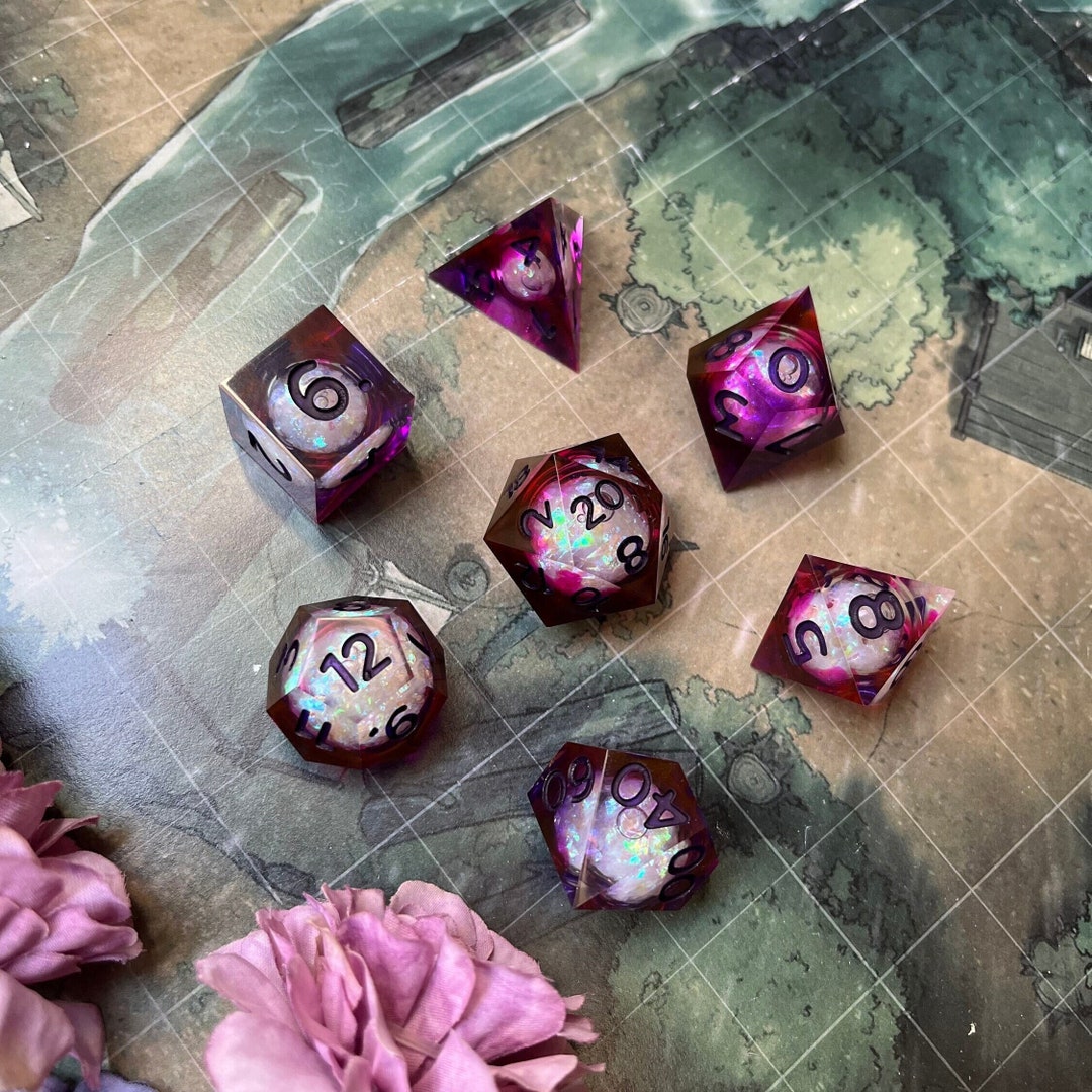 Jumbo Magical Liquid Core Resin Dice Set - Etsy
