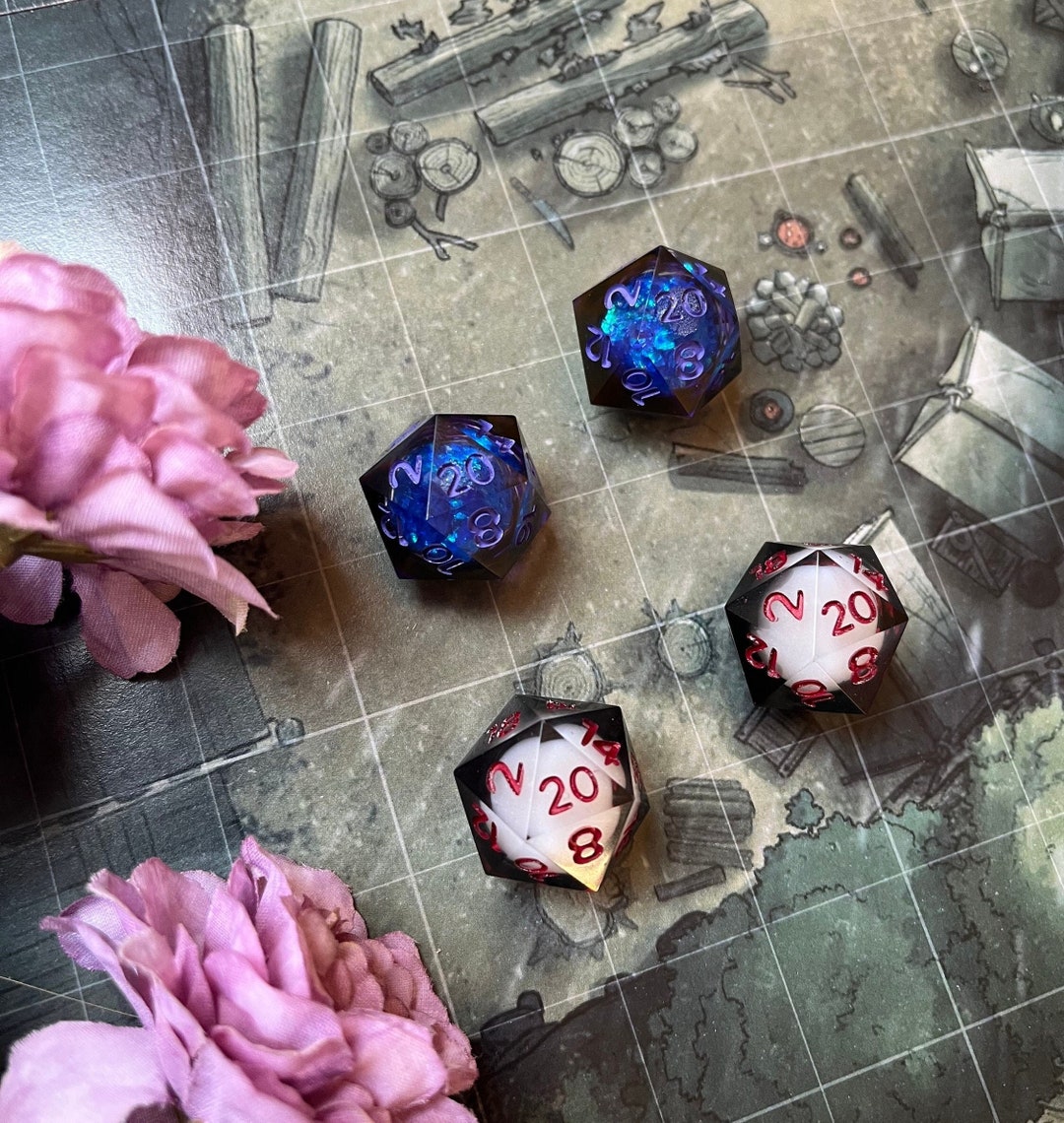 My Hero Academia Dabi & Tomura - D20 Liquid Core Resin Dice - Etsy