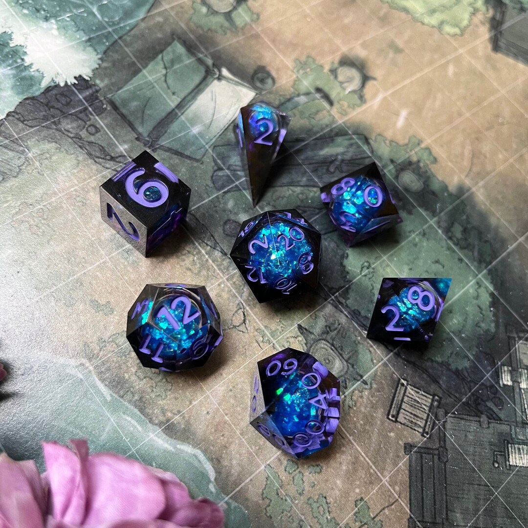 My Hero Academia Dabi Liquid Core Resin Dice Set - Etsy