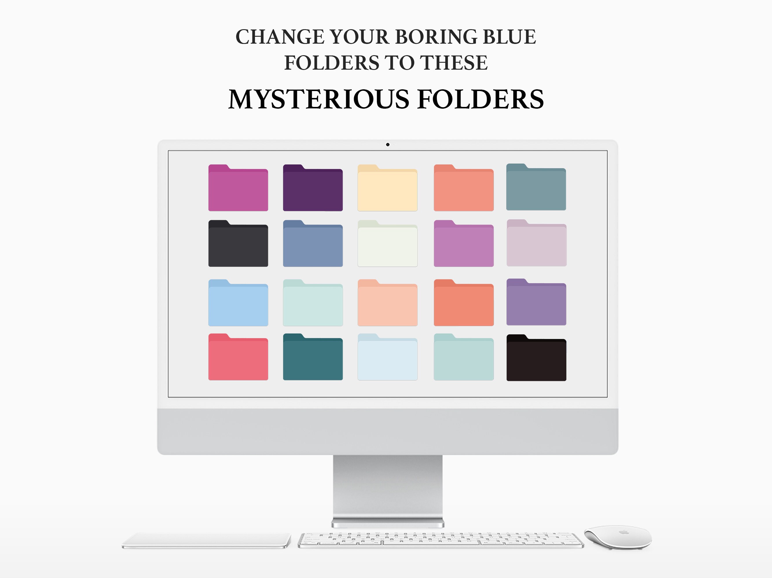 Mysterious Witch Desktop Folder Icons Mac OS Windows - Etsy