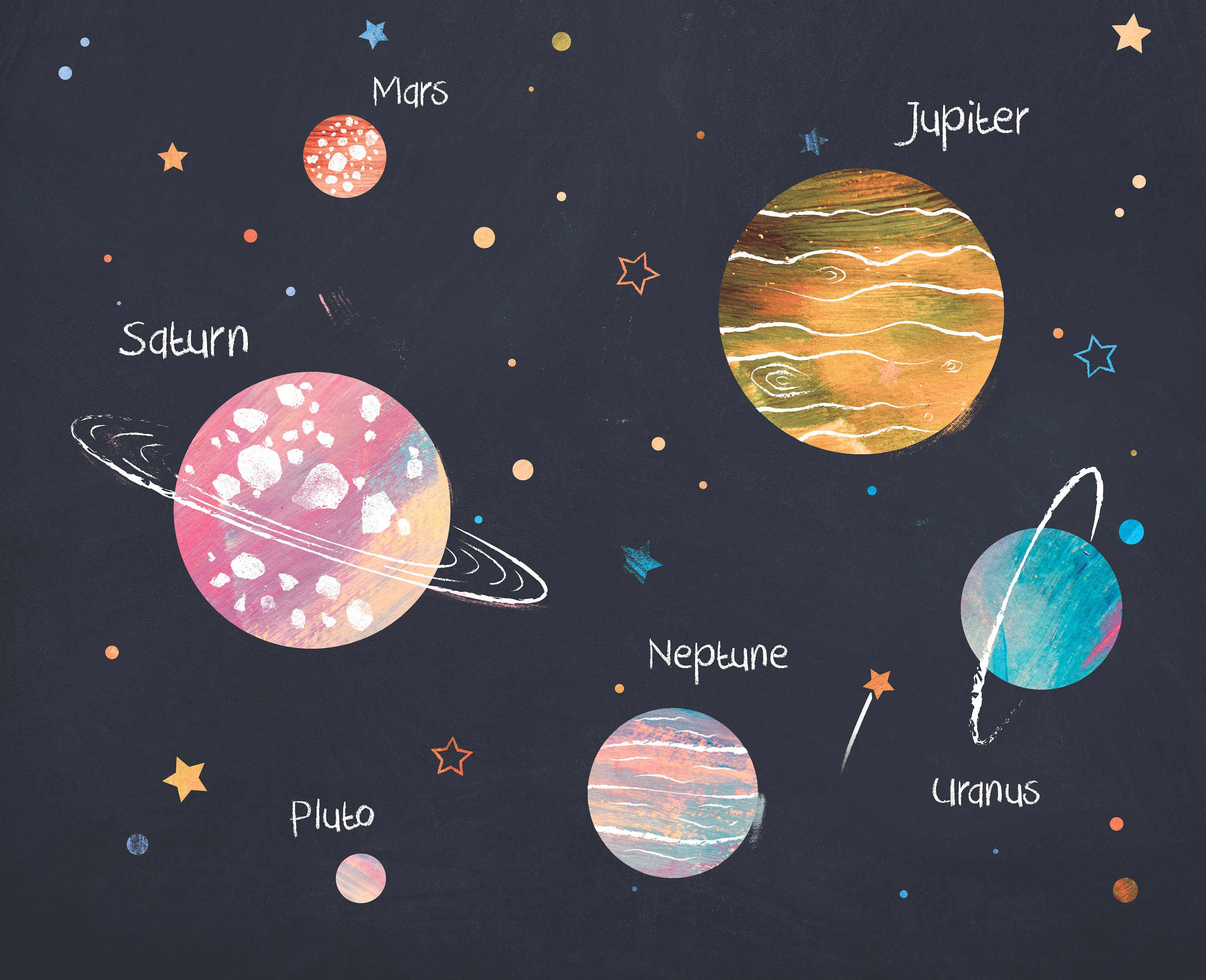 Drawing Of Complete Solar System