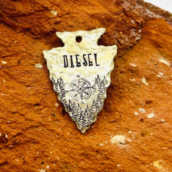 Stamped Pet Tag - Etsy