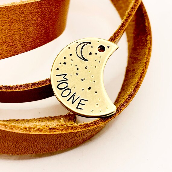 Pet ID Tag Luna Crescent Moon Shaped Dog Tag Moon Dog Tag - Etsy