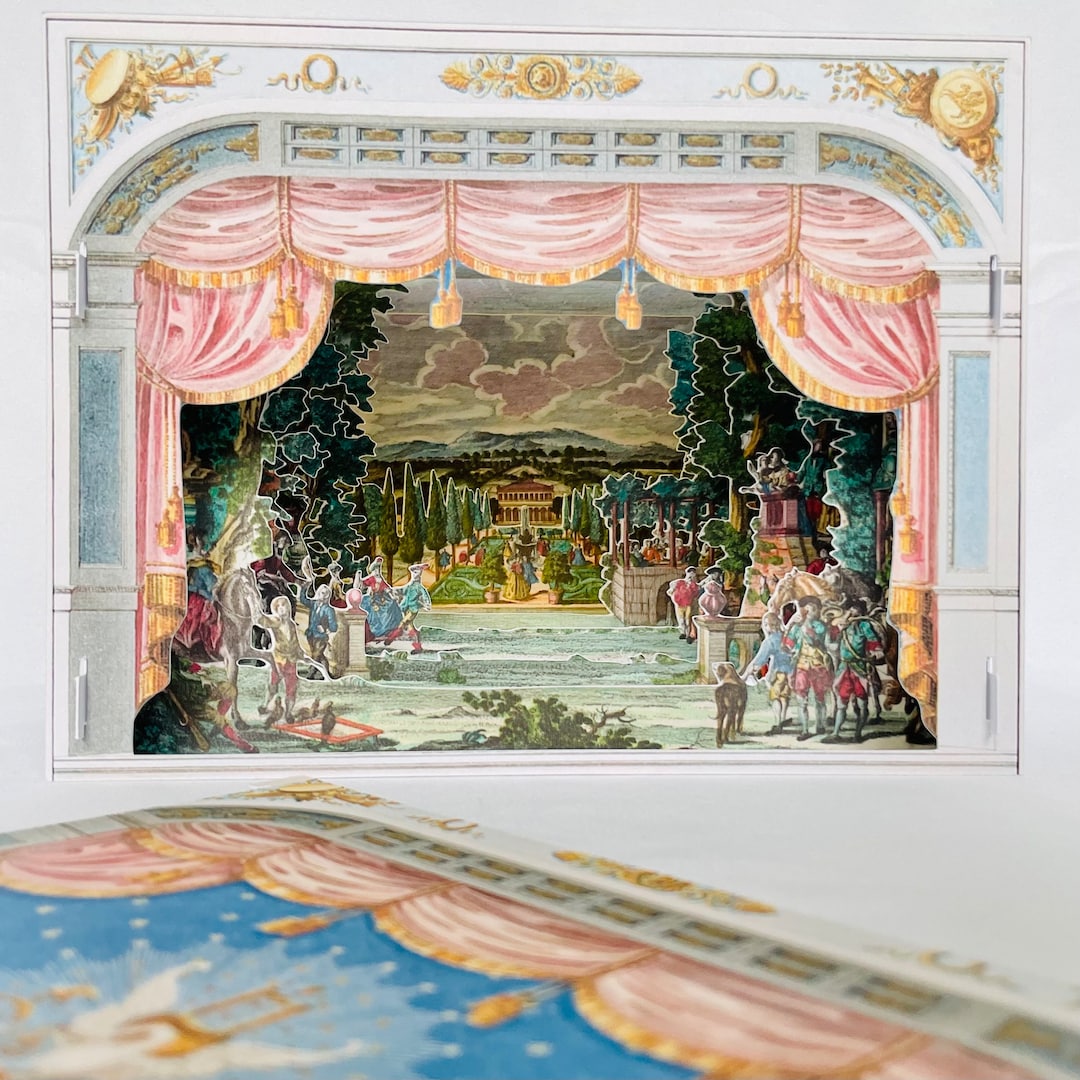 Diorama Della Toscana Theatre Stage Paper Lantern Popup Building Art ...