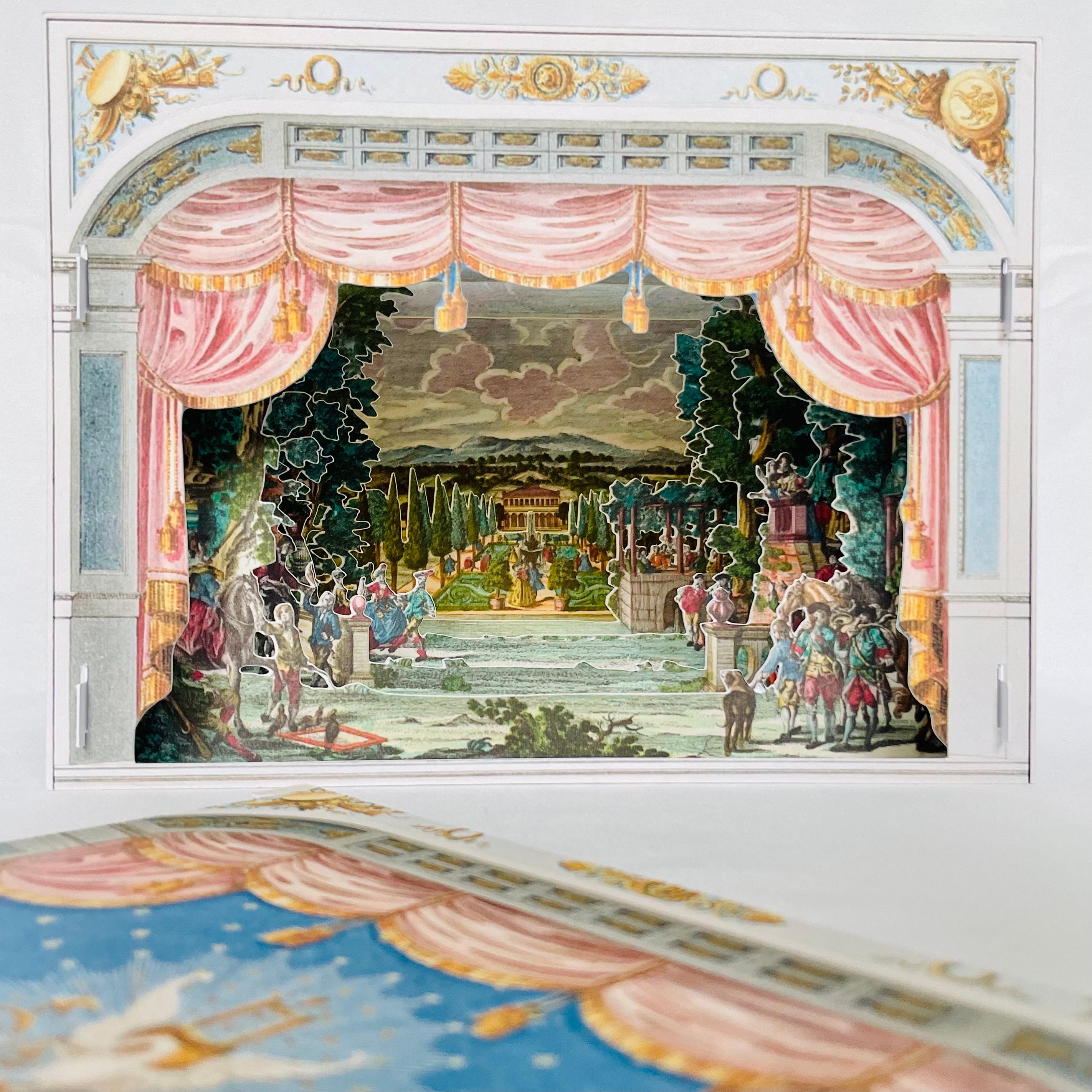 Diorama Della Toscana Theatre Stage Paper Lantern Popup Building Art ...