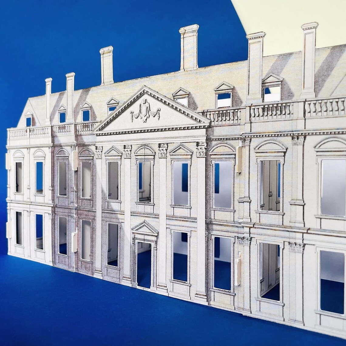 Althorp House Architecture Paper Lantern Popup Building Art Home Decor ...