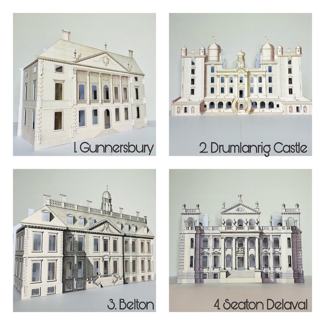 Historic British Houses Paper Lantern Popup Building Art Home Decor ...