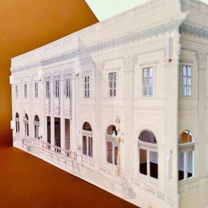 Marble House Newport Paper Lantern Popup Building Art Home Decor Paper ...