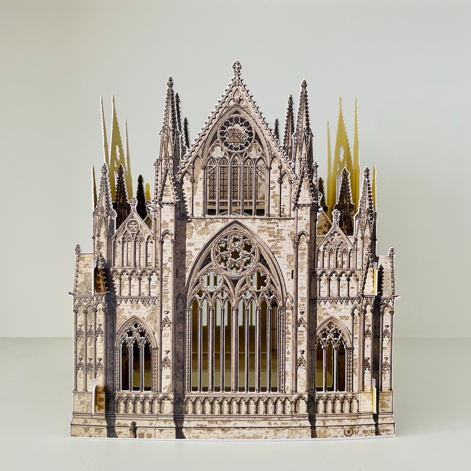 Lincoln Cathedral Architecture Paper Model Popup Building Art - Etsy