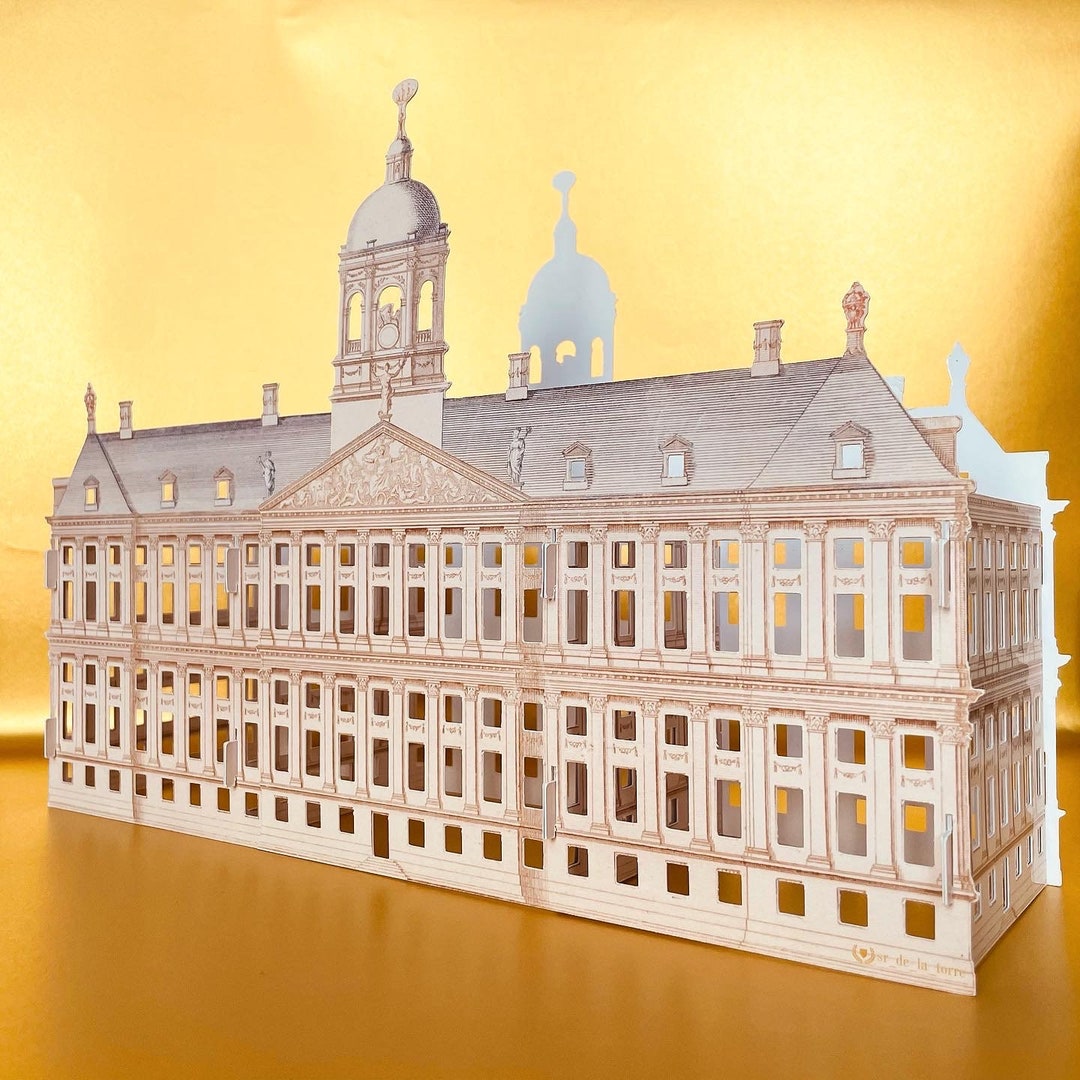 Royal Palace of Amsterdam Paleis Op De Dam Architecture Paper Lantern ...