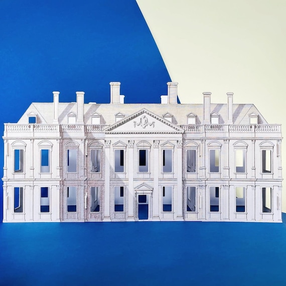Althorp House Architecture Paper Lantern Popup Building Art | Etsy