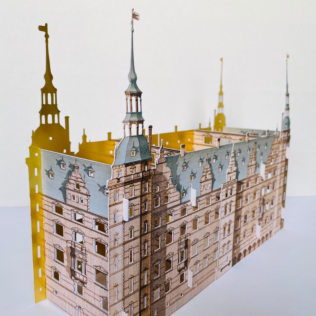 Frederiksborg Castle Architecture Paper Lantern Popup Building Art Home ...