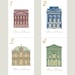 Pack of 6 Christmas Cards Architectural Card - Etsy