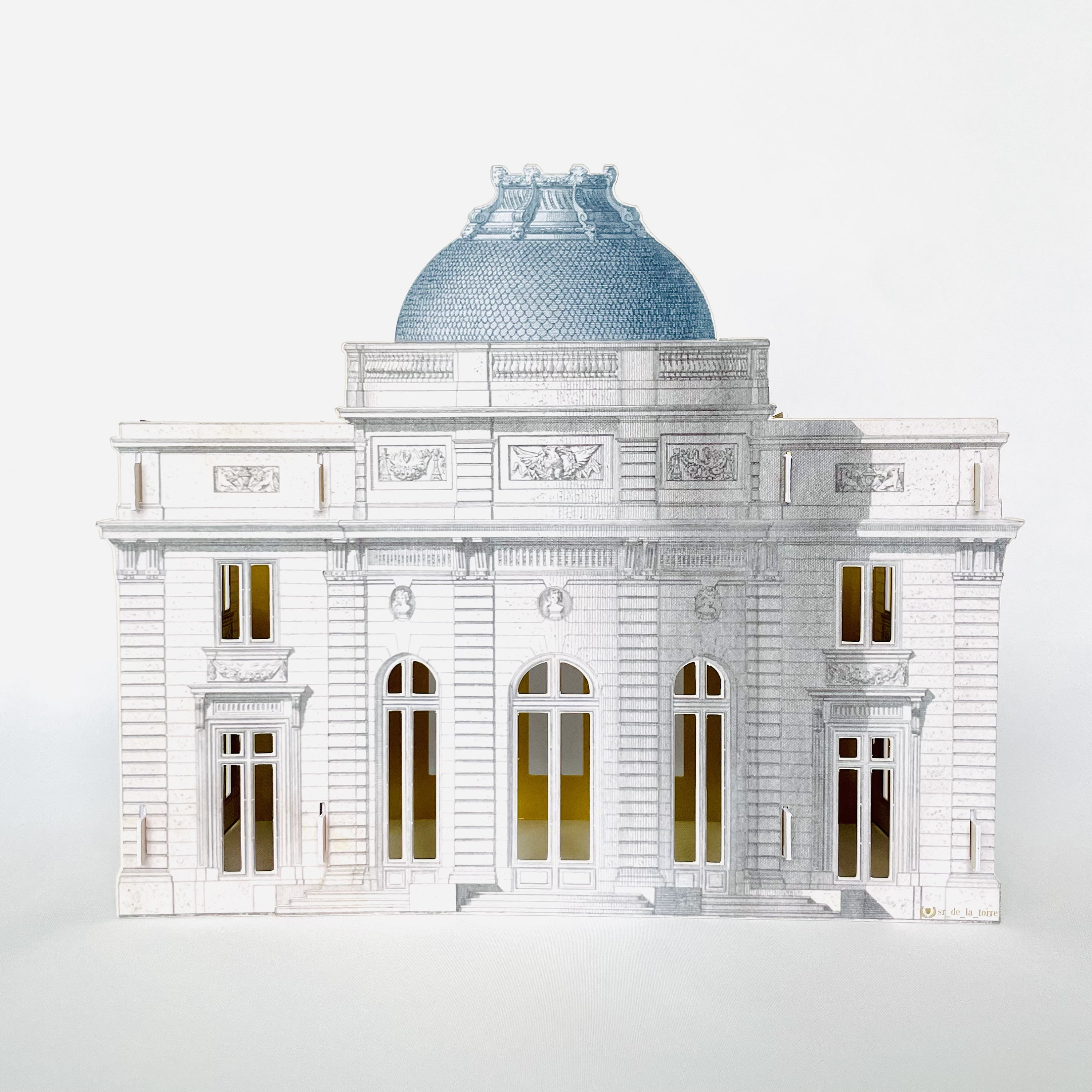 Chateau De Bagatelle Paper Lantern Model: French Architecture Home ...