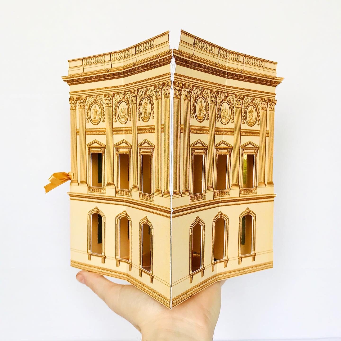 Palace Louvre Facade Architecture Paper Lantern Popup Building | Etsy