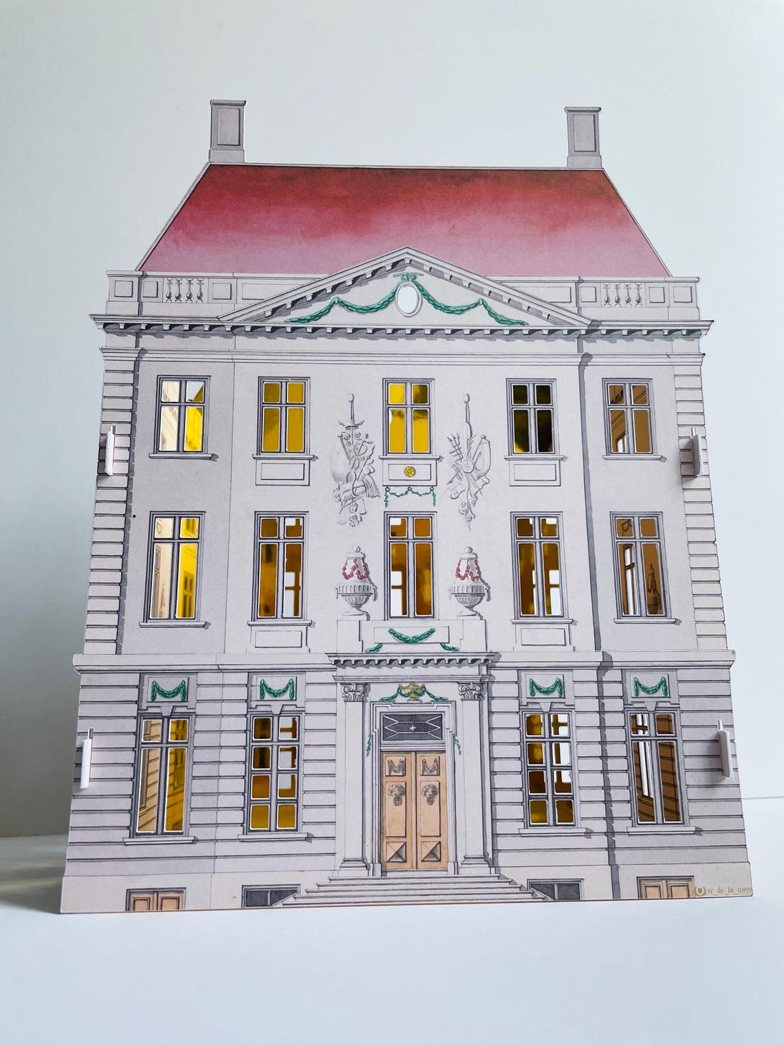 Holland House Paper Lantern Model: Dutch Architecture Home Decor (LED ...