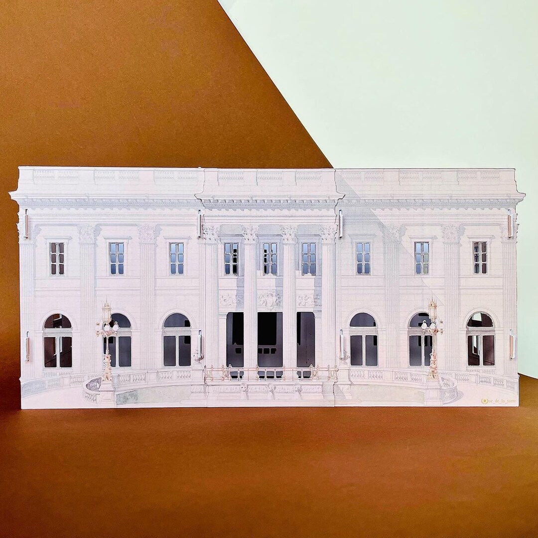 Marble House Newport Paper Lantern Popup Building Art Home Decor Paper ...
