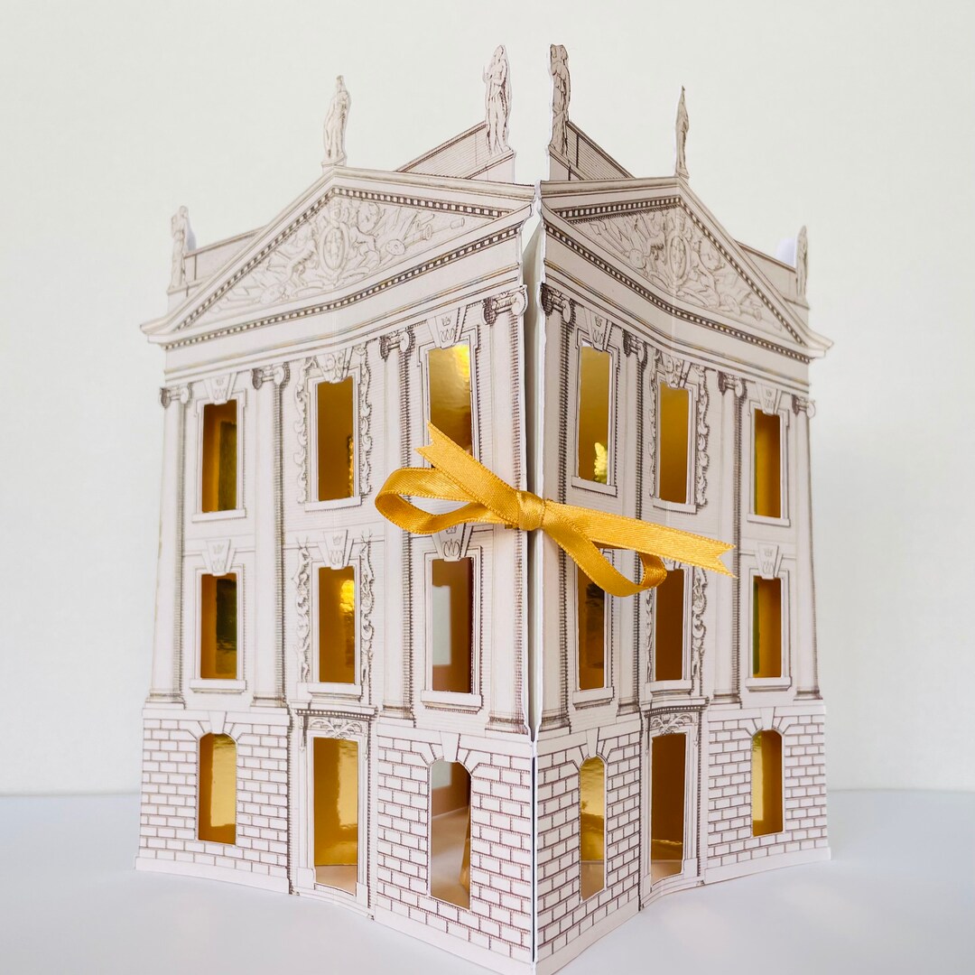 Chatsworth Central Facade Architecture Paper Lantern Popup Building Art ...