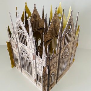 Lincoln Cathedral Architecture Paper Model Popup Building Art Home ...