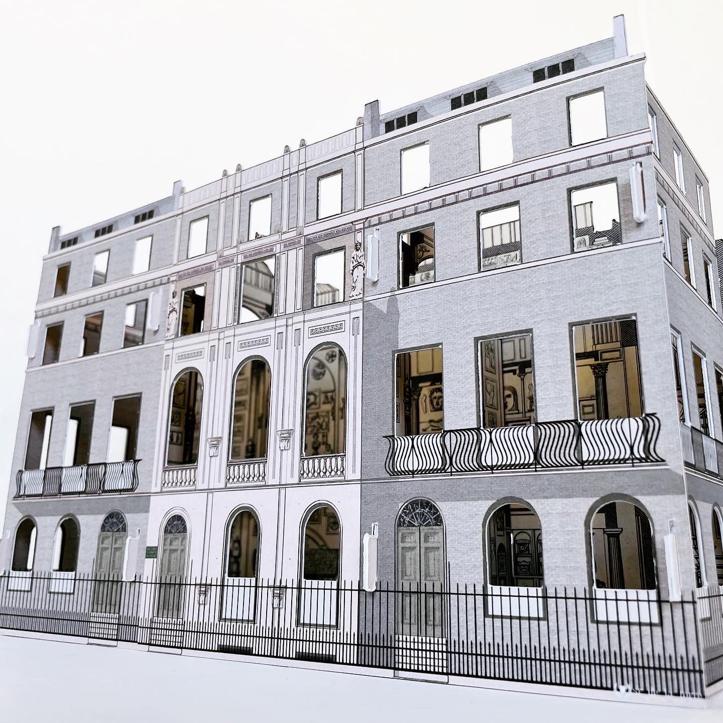 Sir John Soanes Museum Paper Lantern Popup Building Art Home Decor ...