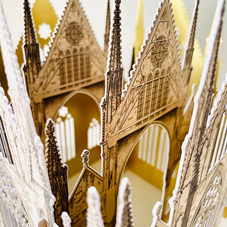 Lincoln Cathedral Paper Lantern Model: British Architecture Home Decor ...