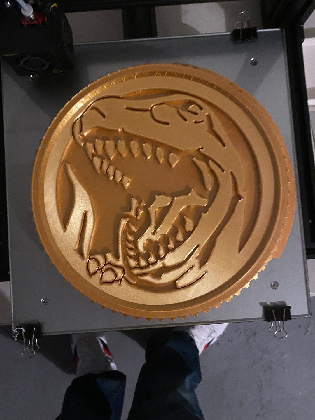 Mighty Morphin Power Rangers Tyrannosaurus Power Coin - Etsy