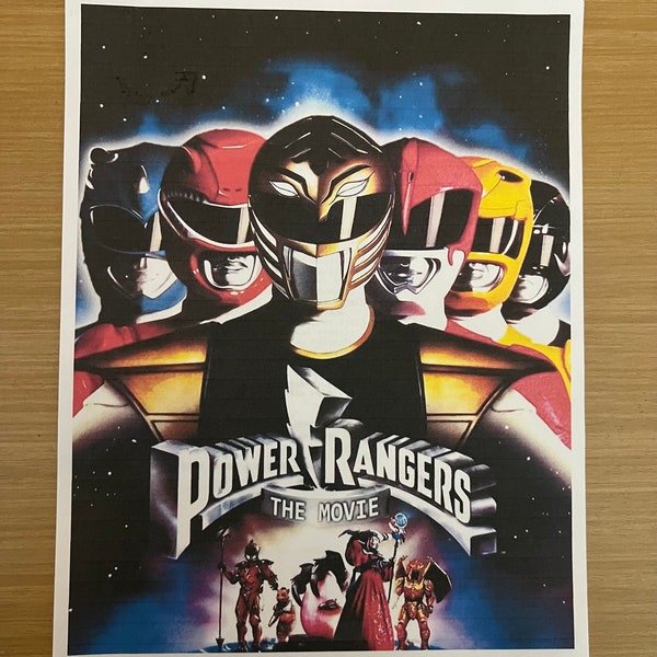 Mighty Morphin Power Ranger Poster - Etsy