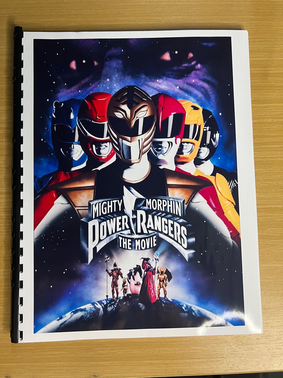 Mighty Morphin Power Rangers, the Movie Script - Etsy