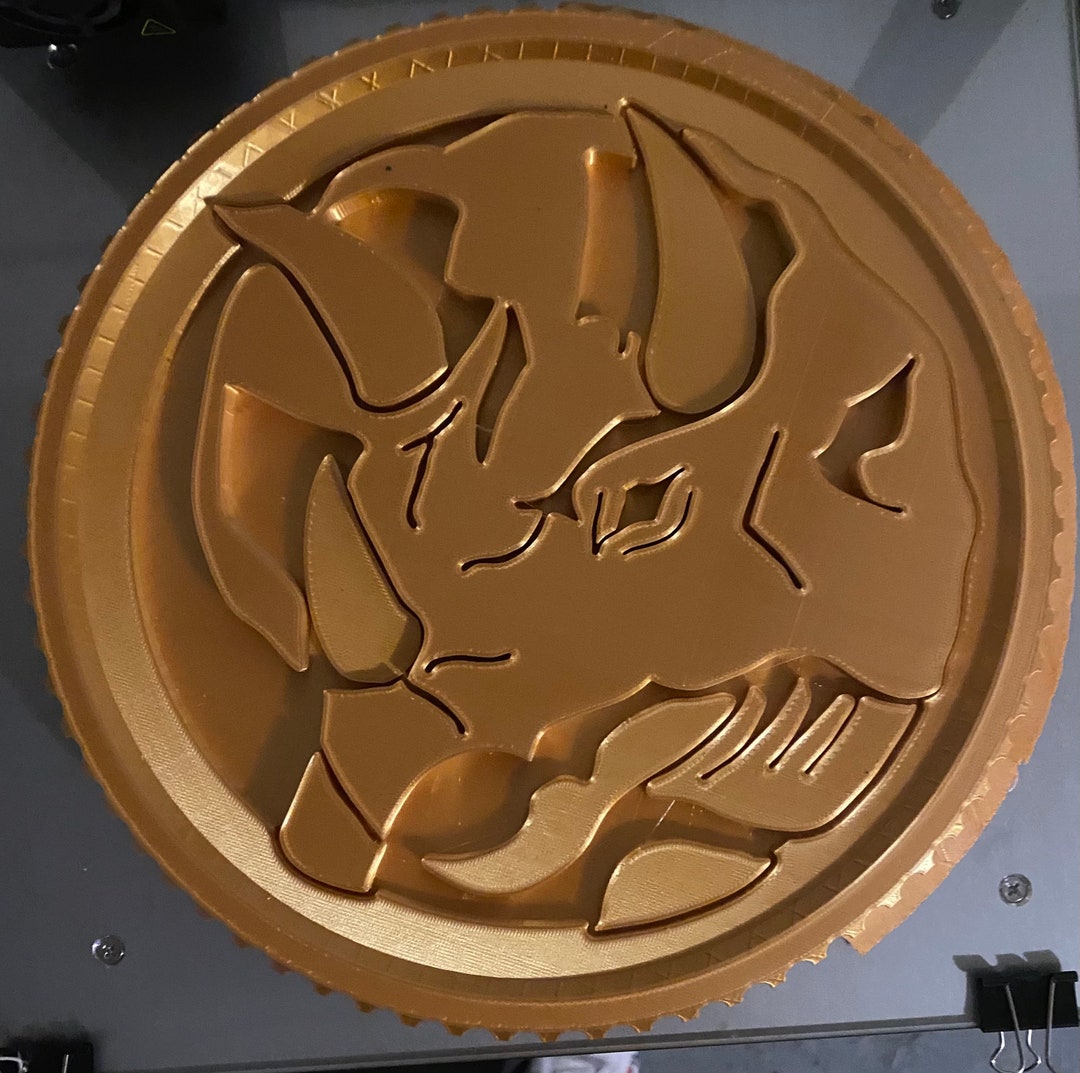 Mighty Morphin Power Rangers Triceratops Power Coin - Etsy