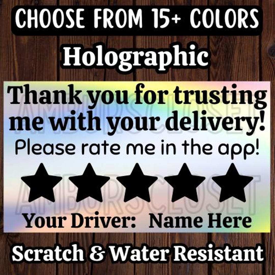 50 PRINTED Doordash Ubereats Grubhub 2.25" Stickers Labels Seals ...