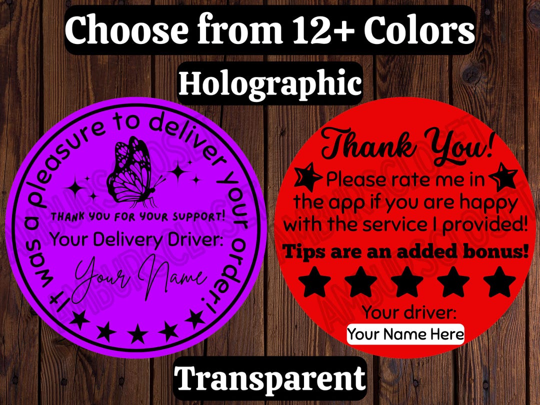 40 PRINTED Doordash Ubereats Grubhub 2" Round Stickers Labels Scratch ...