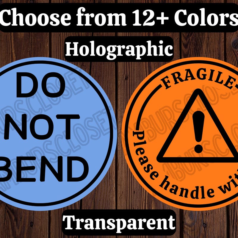 Do Not Bend Labels - Etsy