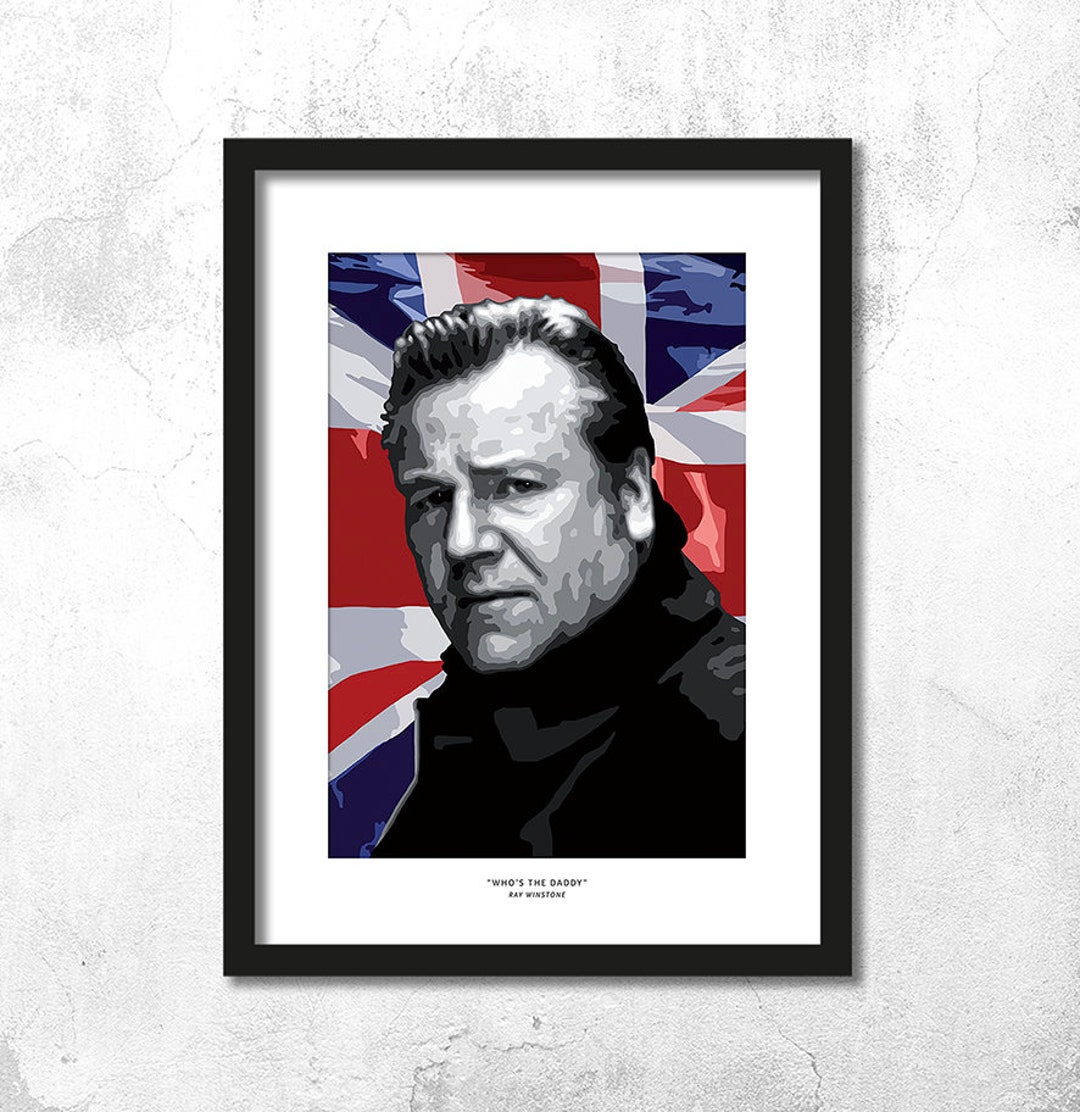 Ray Winstone Édition limitée A3 Digital Pop Art Portrait Print signé ...