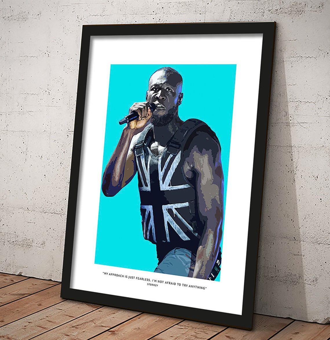 Stormzy Limited Edition A3 Digital Pop Art Portrait Print Signed by ...