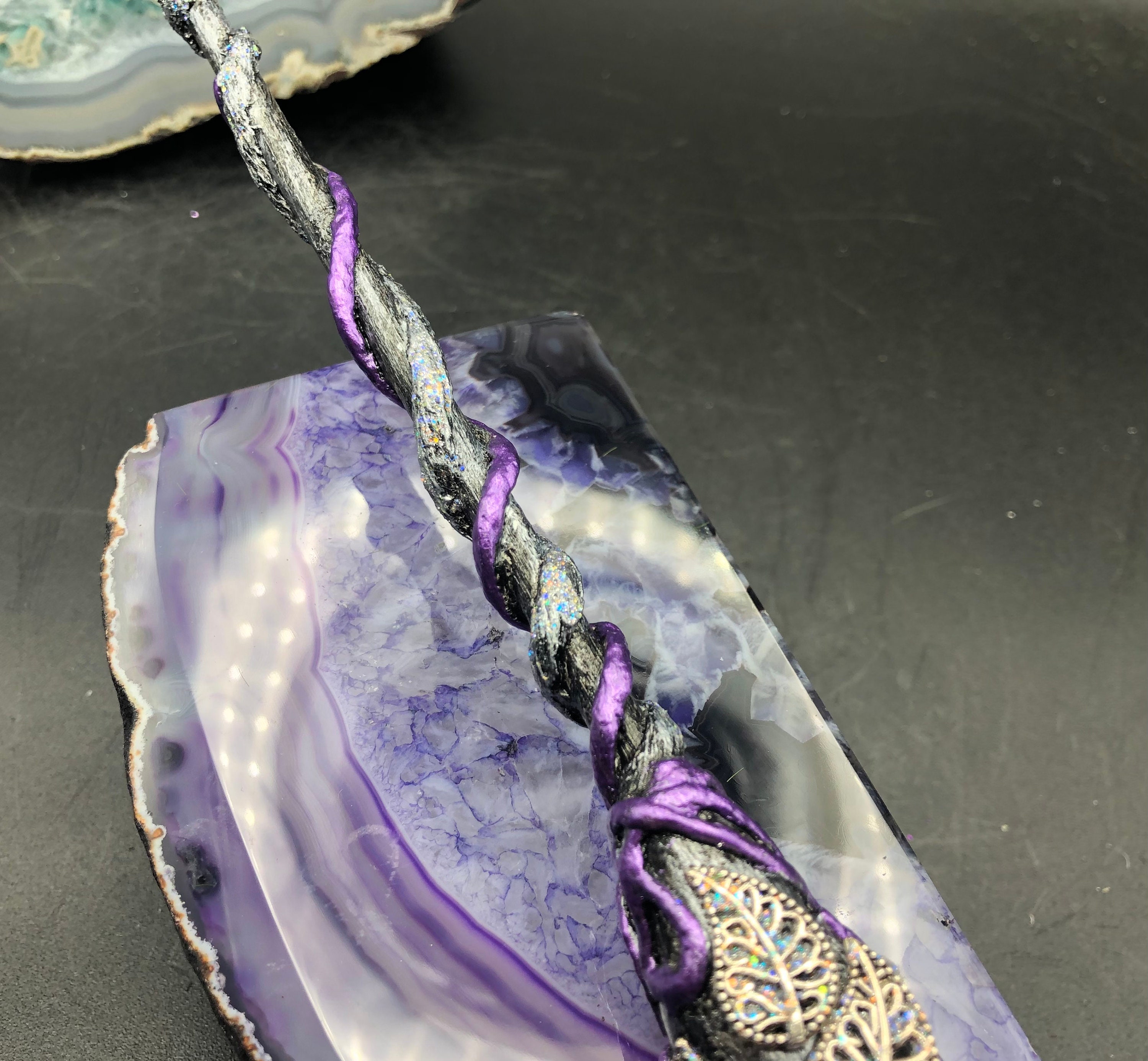 Witch/ Fairy Wand-purple Wand-wand-wizard Wand-pixie - Etsy